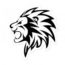 Custom Lion Sticker By Navi_jain - Artistshot