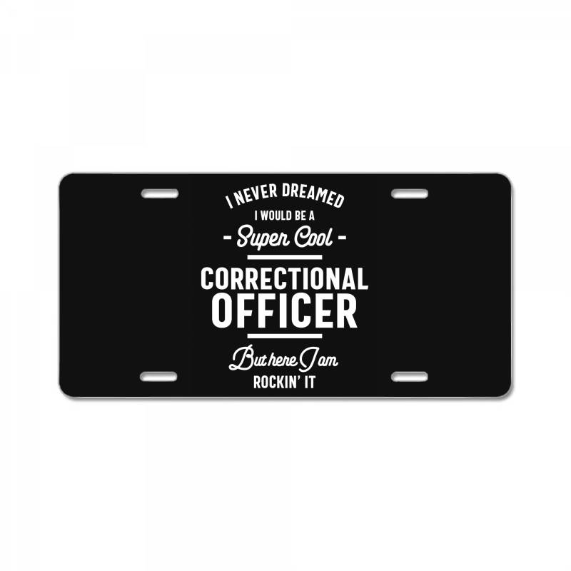 Custom Correctional Officer Job Title Gift License Plate By Cidolopez ...