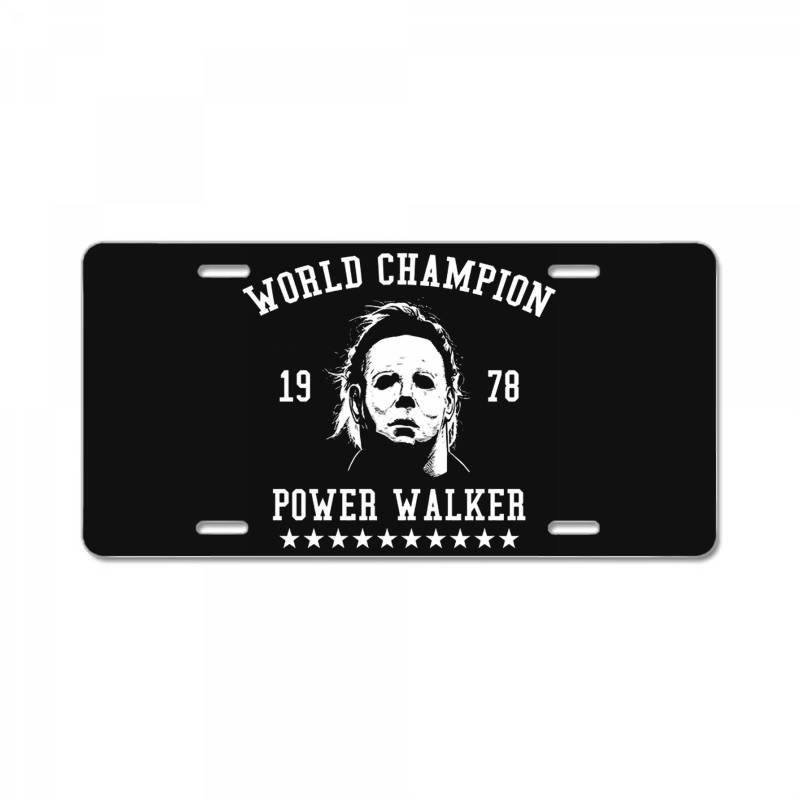 Custom World Champion Power Walker License Plate By Dreyns - Artistshot