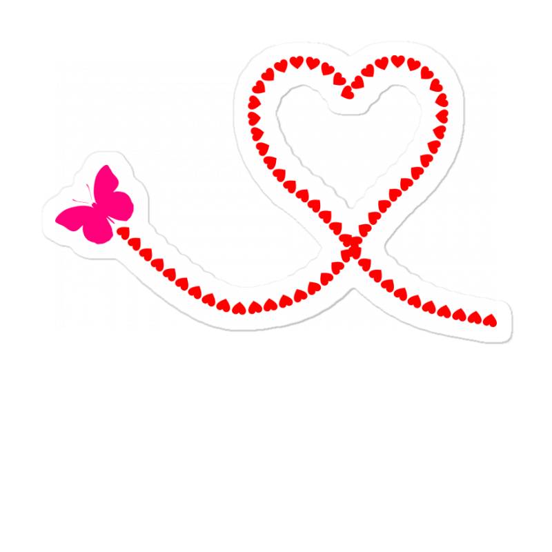 Custom Butterfly Heart Vector Sticker By Chiks - Artistshot