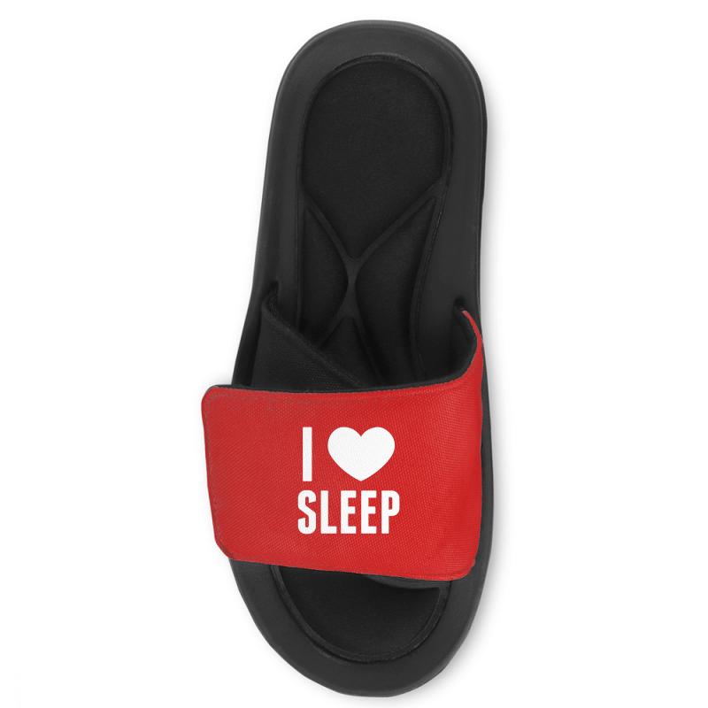 Custom I Heart Sleep Slide Sandal By Tshiart - Artistshot
